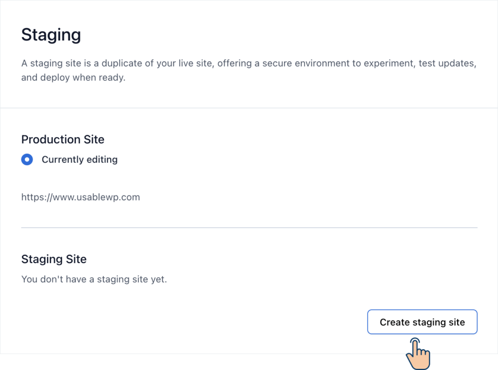 How to create a WordPress staging site: 2 reliable and easy ways - UsableWP
